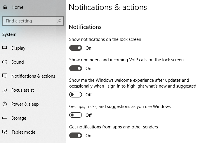 Evite que aparezcan notificaciones emergentes en su escritorio de Windows