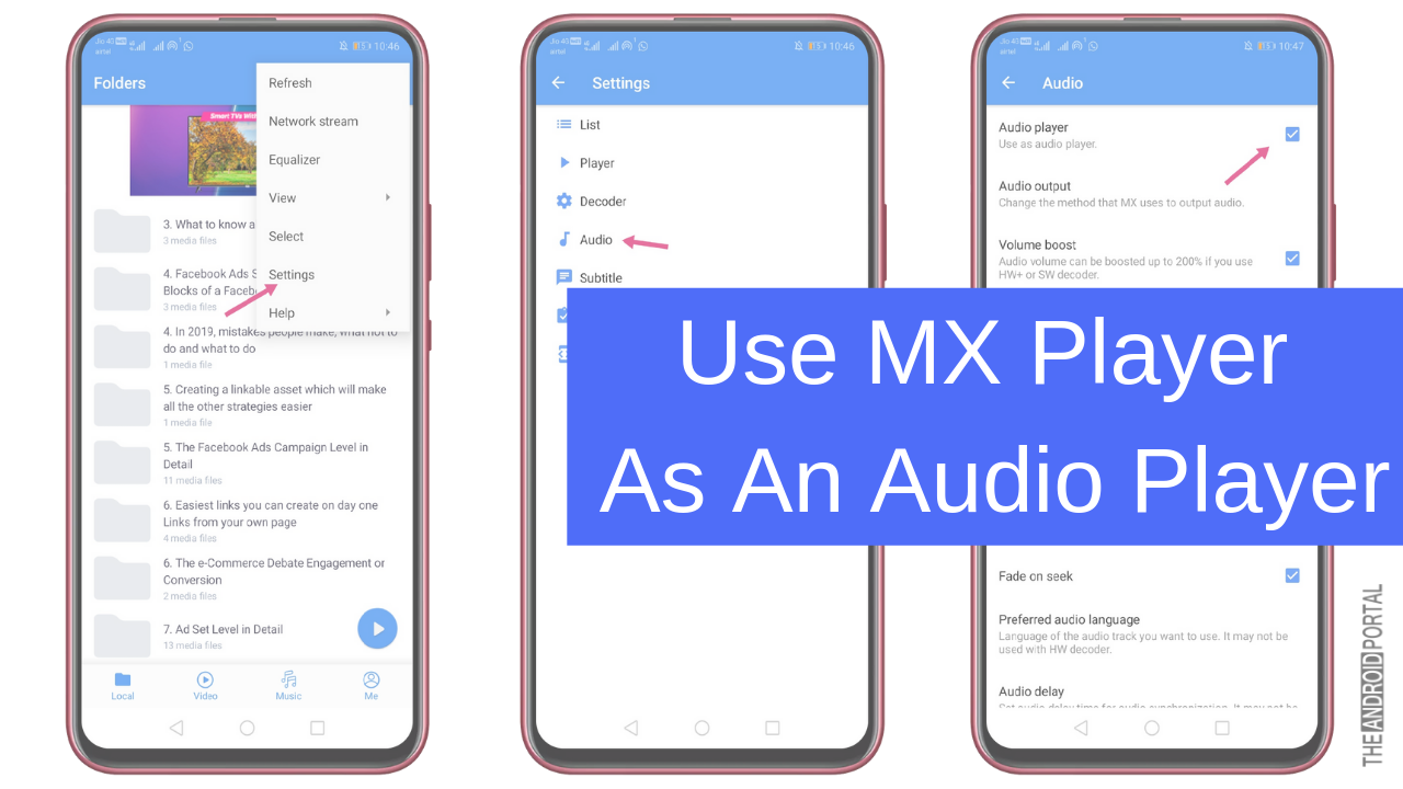 ¿Cómo utilizar MX Player como reproductor de audio? - TecnoTraffic