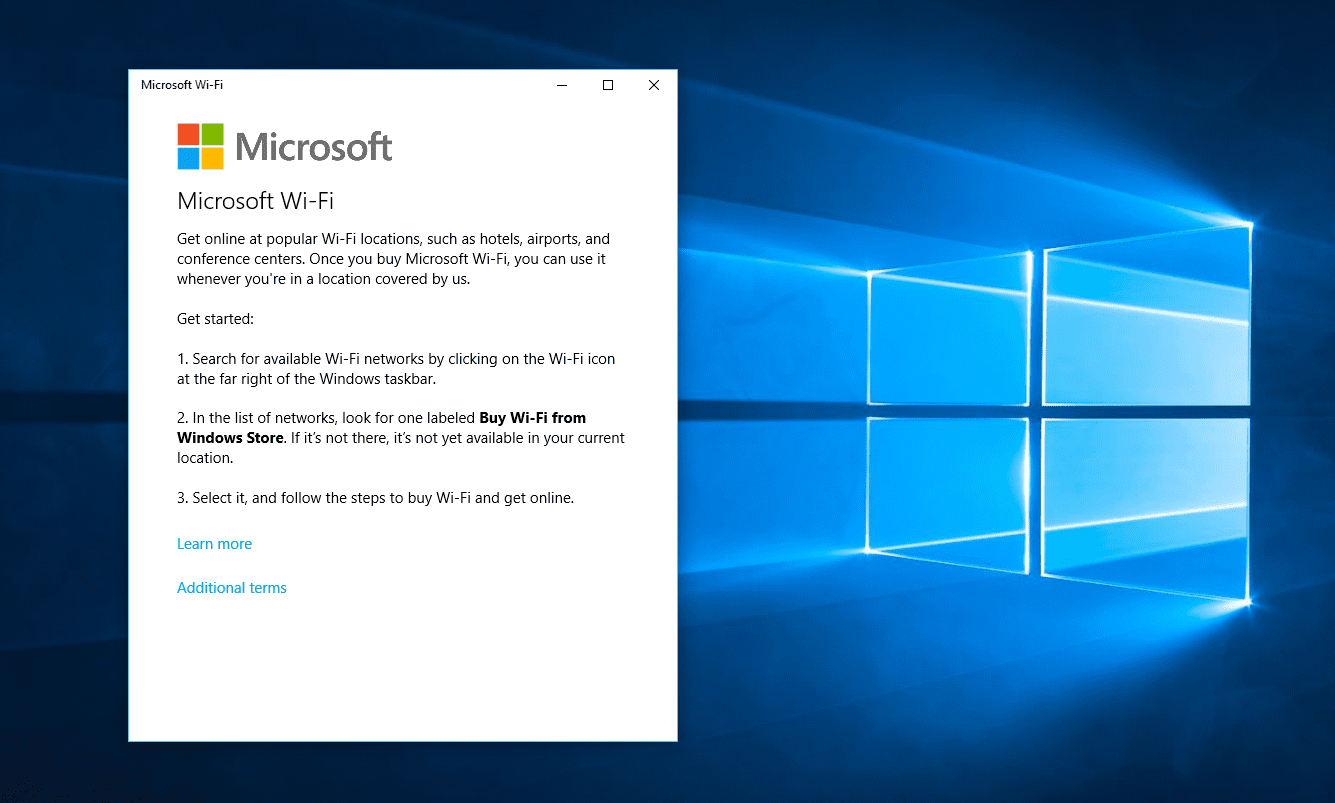 La aplicación oficial de la tienda Wi-Fi de Microsoft debuta en Windows ...