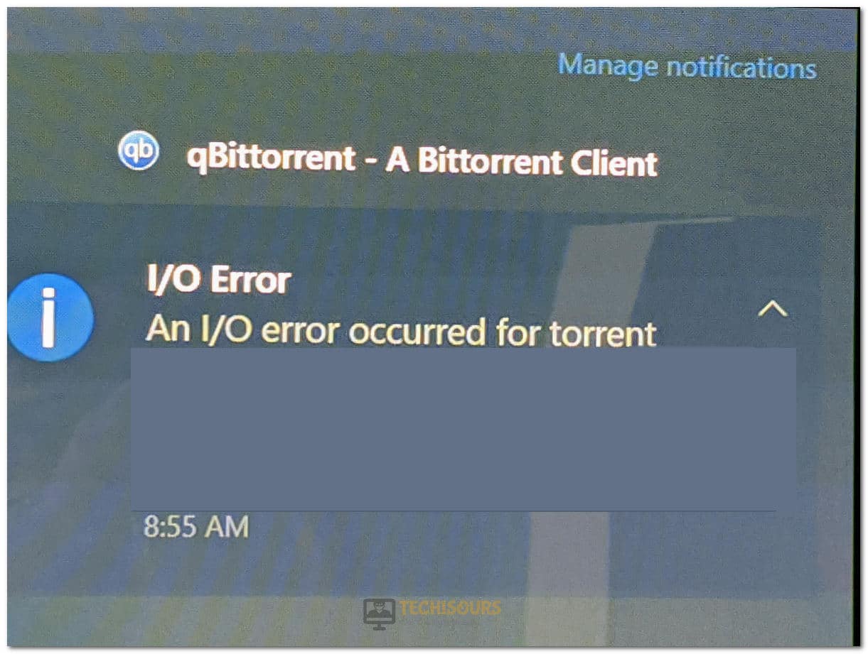 Corrección: Error de E/S de QBitTorrent - TecnoTraffic